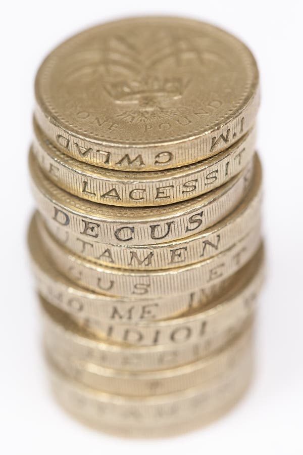 One Pound Coins 1 stock photo. Image of currency, coins - 20982134