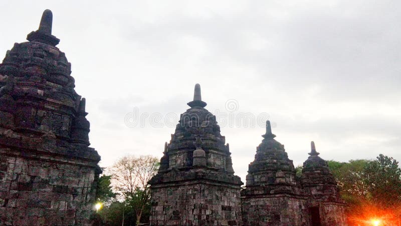 One of the Prehistoric Temples in Central Java, Indonesia Stock Image ...