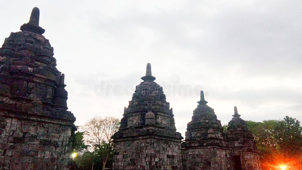 One of the Prehistoric Temples in Central Java, Indonesia Stock Image ...