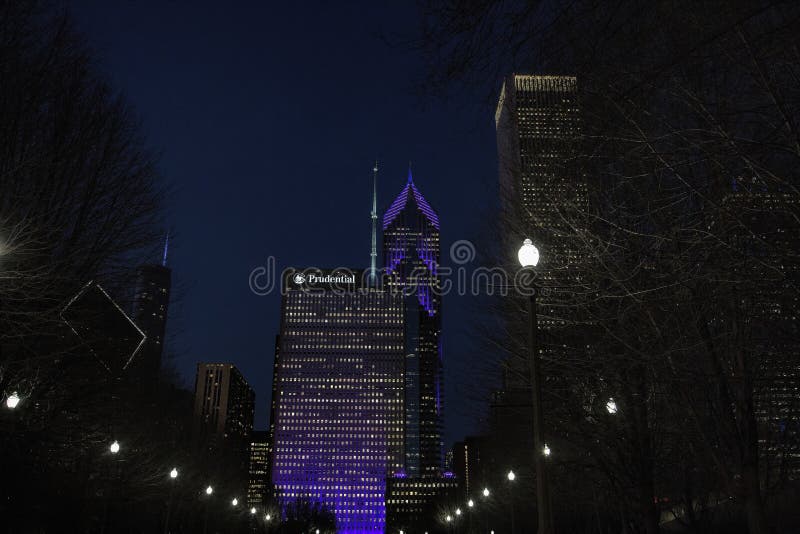 One and Two Prudential Plaza in Downtown Chicago Editorial Stock Photo ...