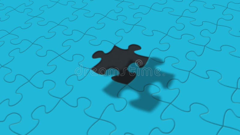 One Puzzle Piece Completes the Puzzle with the Missing Piece and Takes ...