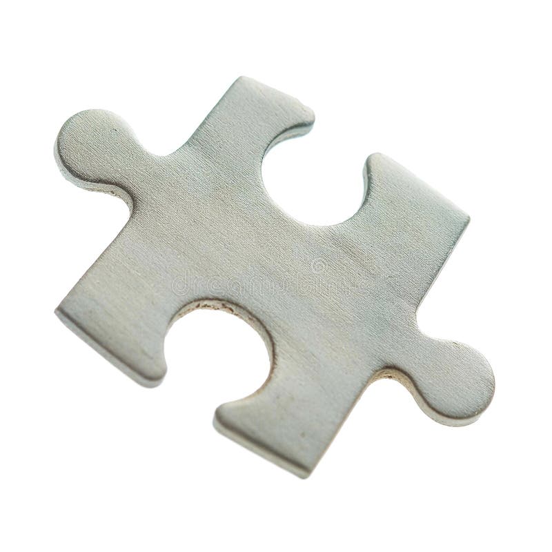 One Puzzle Piece Standing Alone on a Clear Background, Great for Creative Projects and Artwork ...