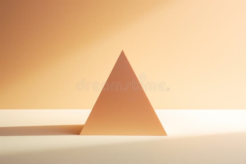 One Pyramid Shape Object on Studio Background AI Generated Stock ...