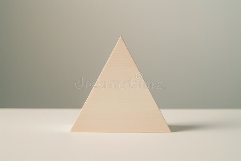One Pyramid Shape Object on Studio Background AI Generated Stock ...