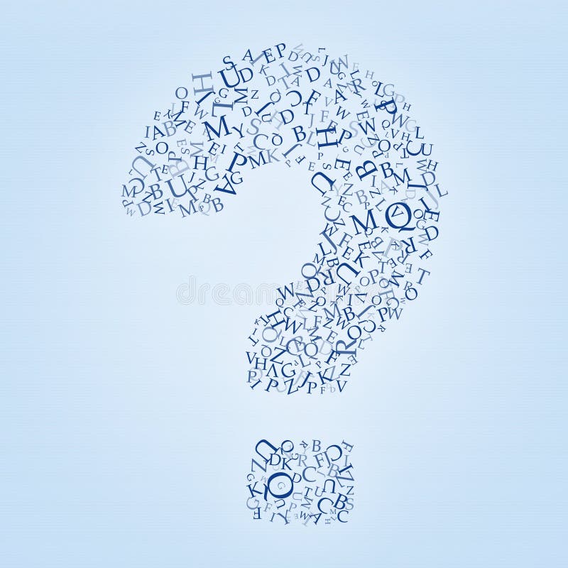 One question, many answers stock illustration. Illustration of answer ...