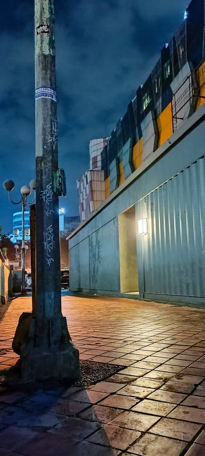 One of the Quiet Streets in the Middle of the City Stock Photo - Image ...