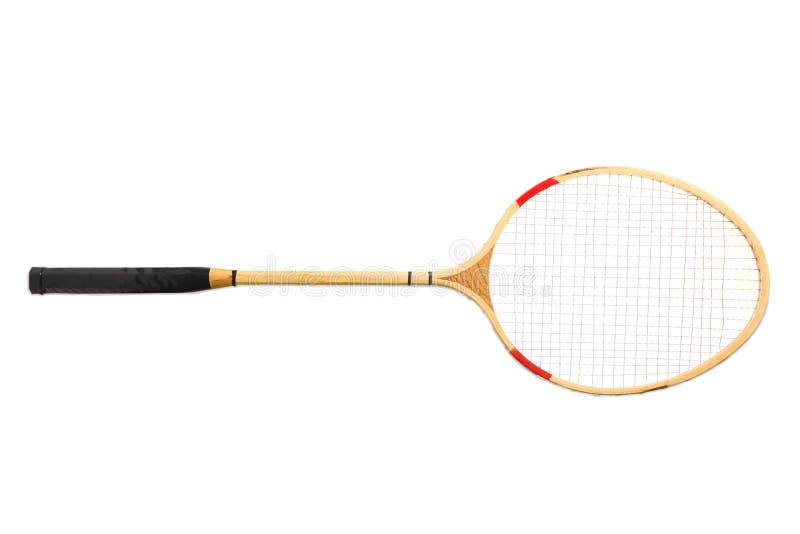 One racket, badminton. stock image. Image of equipment - 124464377