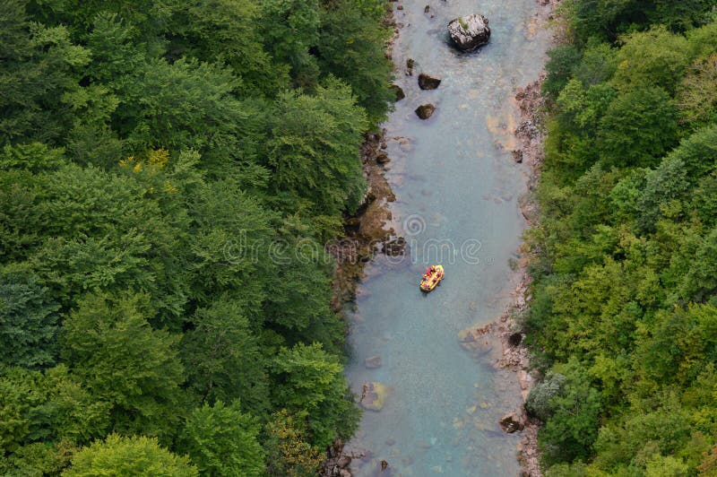 Rafting boat in the river stock image. Image of water - 158274663