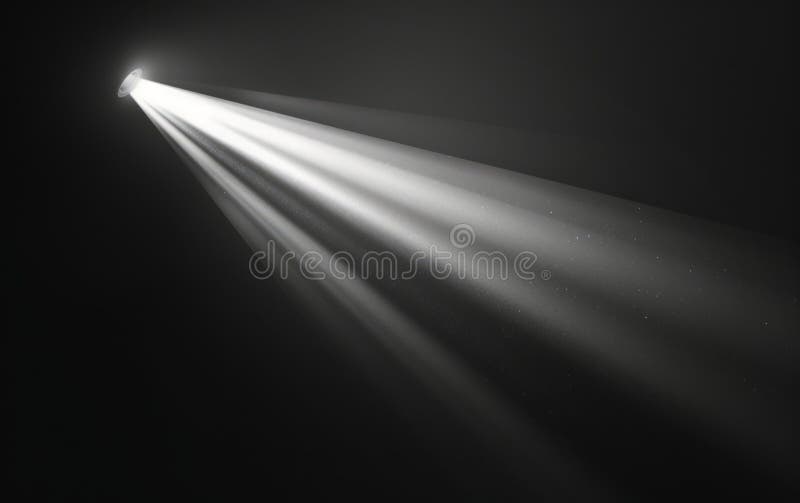 One Ray of Light Against a Dark Background Stock Image - Image of ...