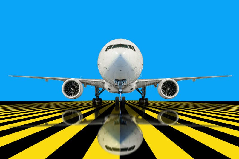 Real Aircraft in a Perspective Background Stock Photo - Image of ...