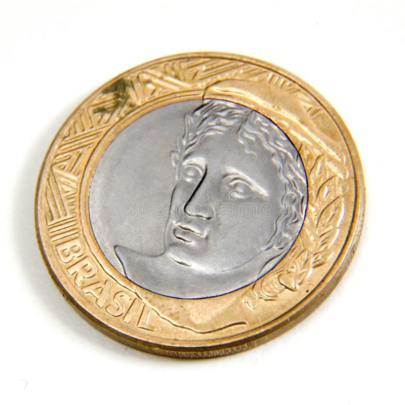 One Real coin stock photo. Image of economy, cent, commerce - 30800888