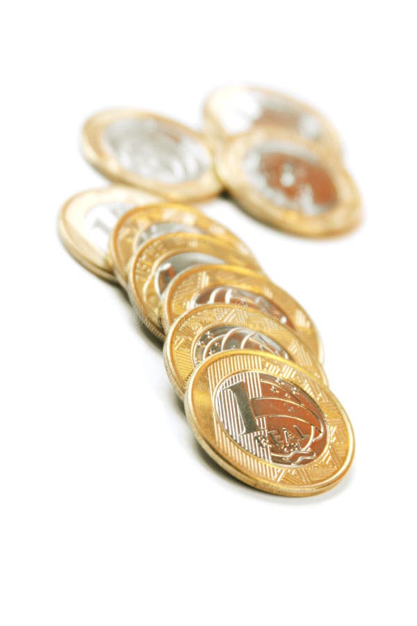 Real Coins stock photo. Image of gold, economy, brazil - 5102360