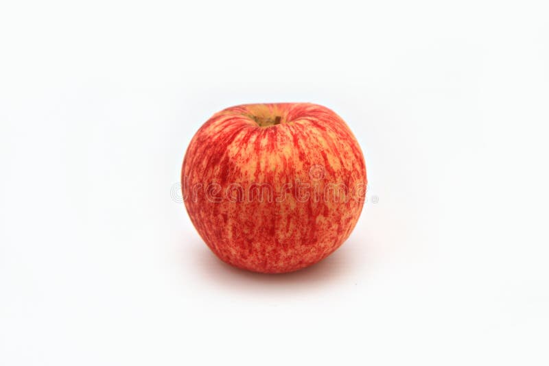 One Red Apples with White Isolate Background Stock Image - Image of ...