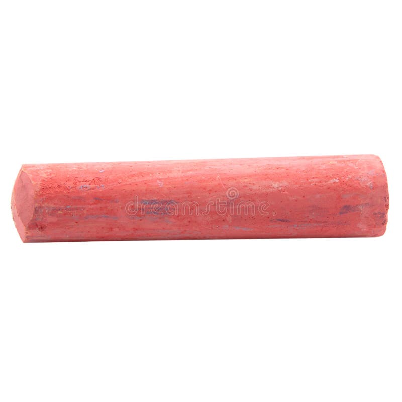 One red big chalk stick stock photo. Image of macro - 266497182