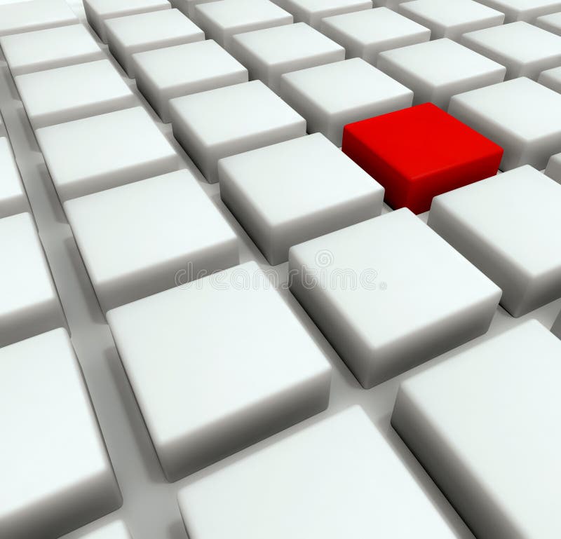 One red box stock illustration. Illustration of design - 47384885