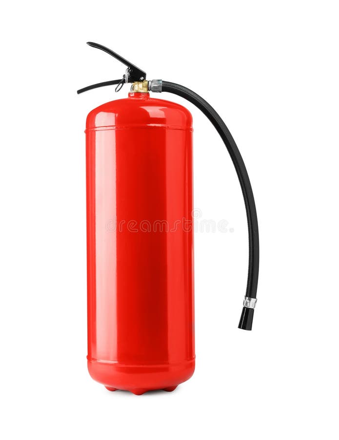 One Red Fire Extinguisher in Corner Indoors Stock Image - Image of fire ...