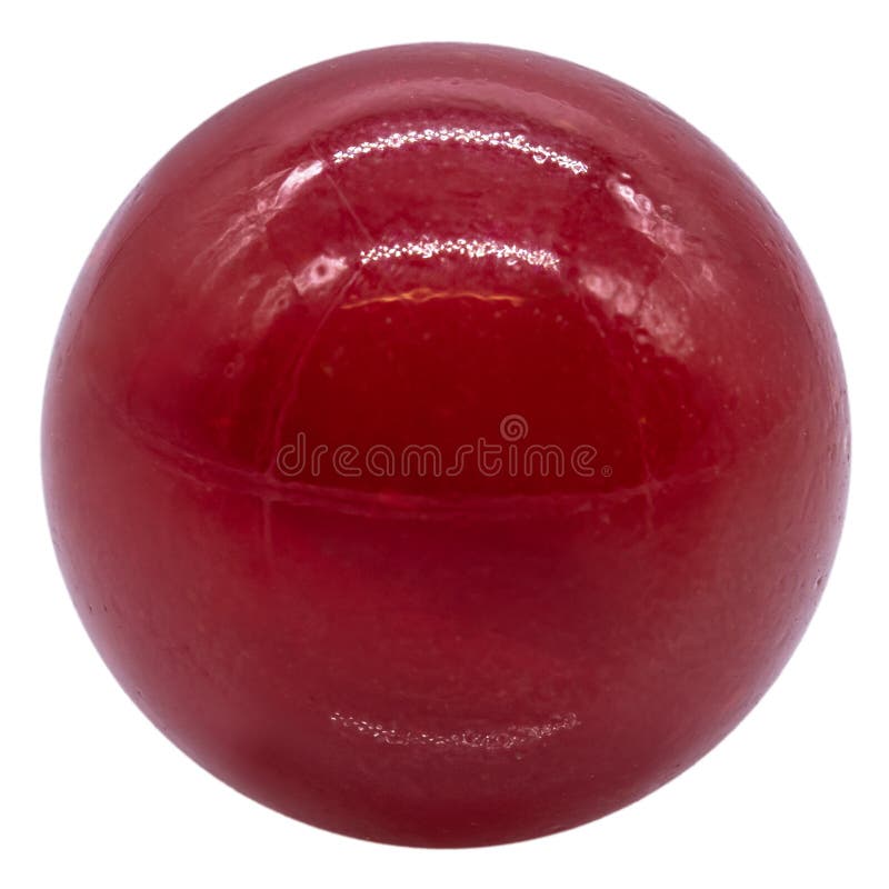 One Red Glass or Ceramic Marble or Ball Stock Image - Image of ...