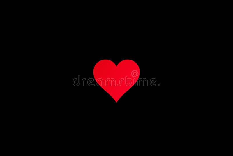 One Red Heart stock illustration. Illustration of color - 168934332