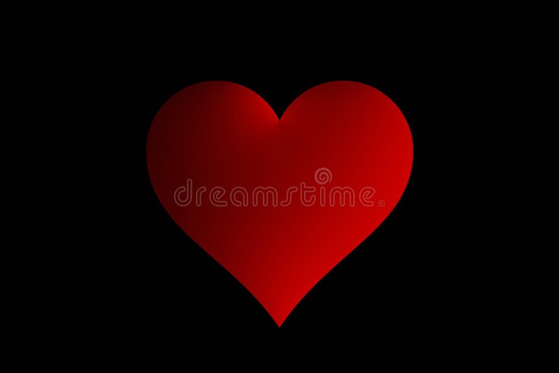 One Red Heart stock illustration. Illustration of beautiful - 168934679