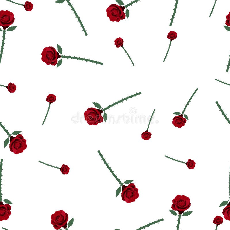 Rose Thorns Pattern Stock Illustrations – 817 Rose Thorns Pattern Stock ...