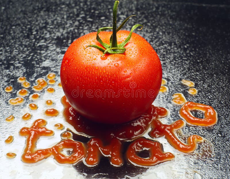 One red tomato stock image. Image of agriculture, ripe - 25433525
