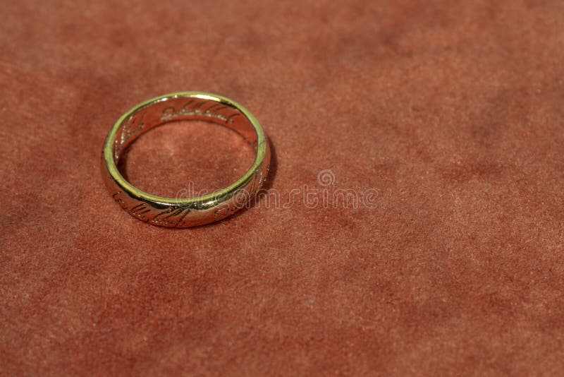 One Ring from Lord of the Rings Stock Photo - Image of circle, pendant ...