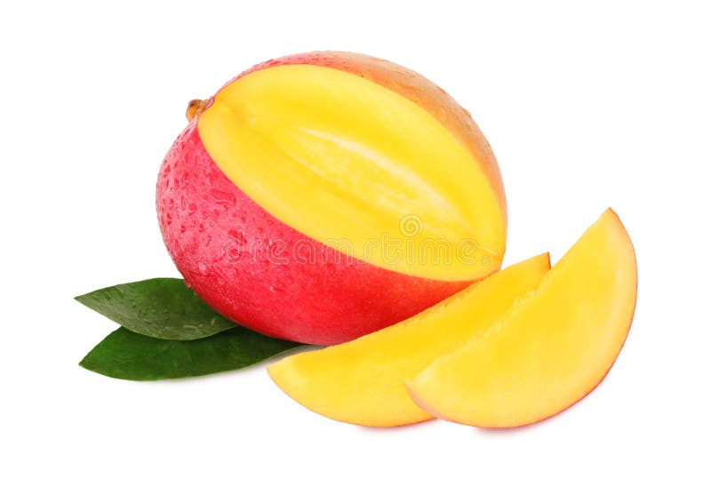 Mango stock image. Image of mango, white, slice, exotic - 35283521