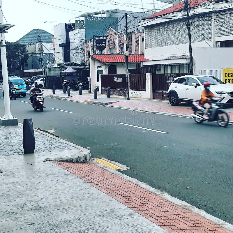 One Road in Tebet Utara Jakarta Editorial Photography - Image of road ...