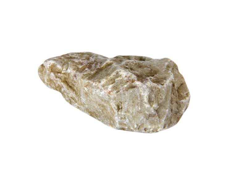 One Rock Isolated on White Background.Selection Focus and with Clipping ...