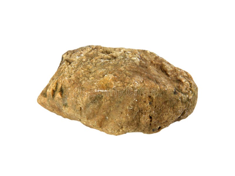 One Rock Isolated on White Background.Selection Focus and with Clipping ...