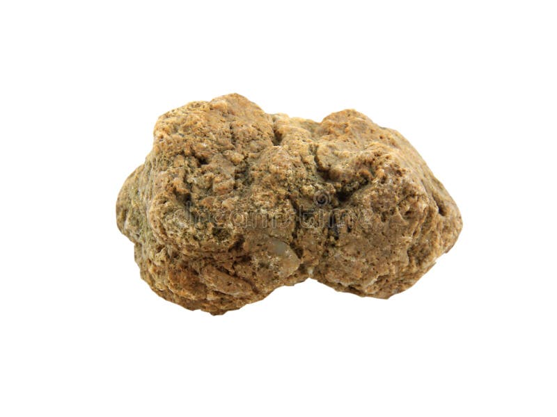 One Rock Isolated on White Background.Selection Focus and with Clipping ...