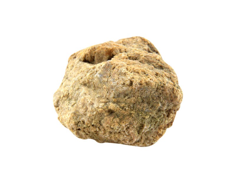 One Rock Isolated on White Background with Clipping Path Stock Image ...