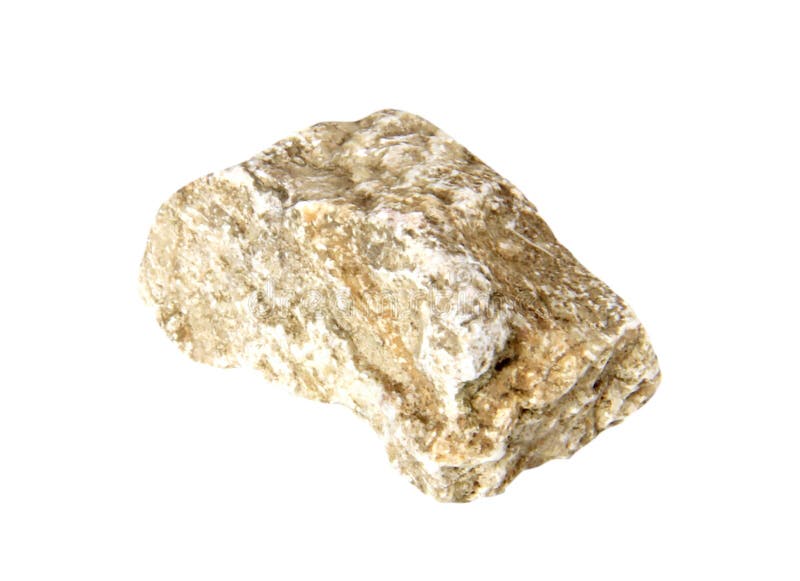 One Rock Isolated on White Background with Clipping Path Stock Image ...