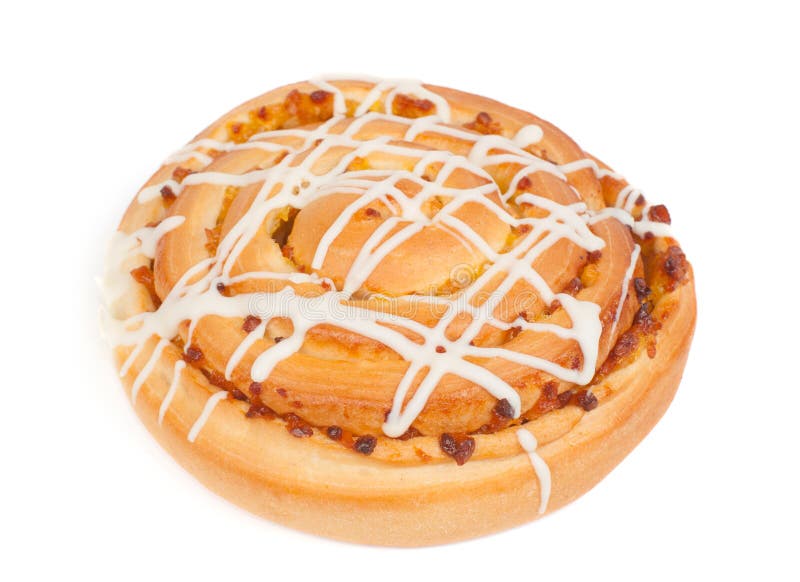 One roll stock photo. Image of wheat, roll, glazed, pastry - 27617372