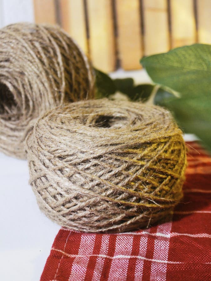 One roll of hemp rope stock image. Image of knitting - 270774221