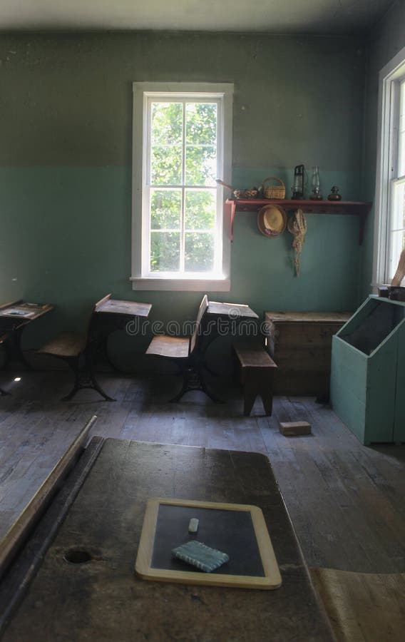 One Room Schoolhouse stock photo. Image of grey, brick - 62654042