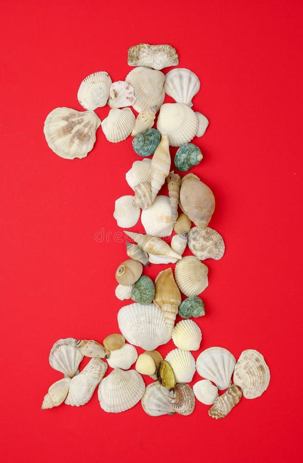One with sea shells stock photo. Image of writing, shells - 7690180
