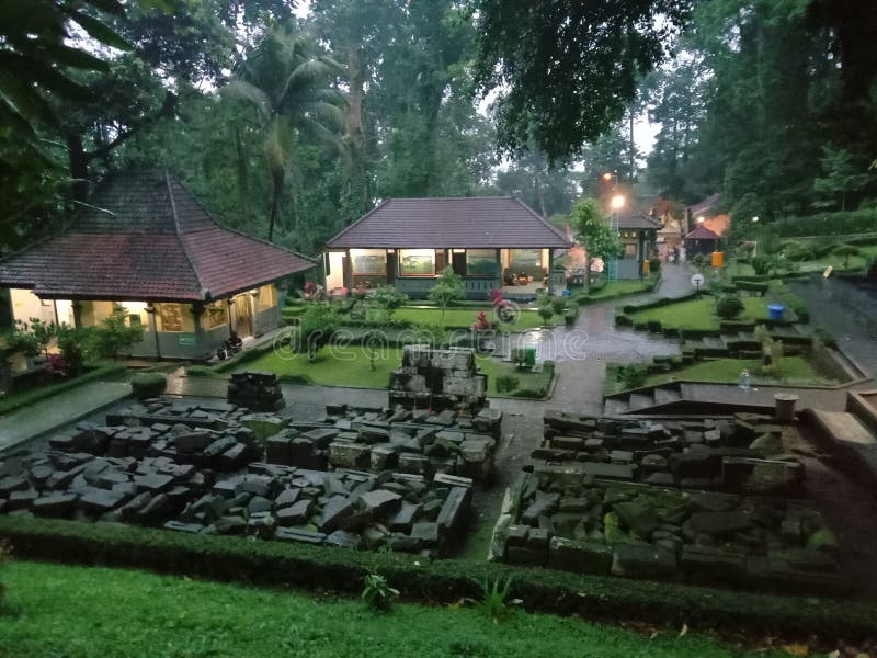 One of the Settlements in the Era of the Majapahit Kingdom Stock Photo ...