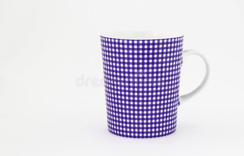 One Shabby Violet Cup Isolated on a White Background Stock Photo ...