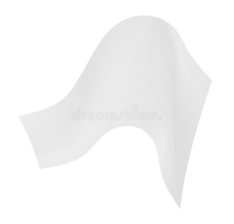 One Sheet of Paper Isolated on White Stock Image - Image of simplicity ...