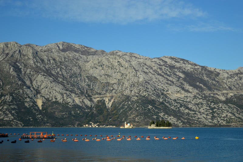 Shellfish farm in the sea stock photo. Image of europe - 169530764