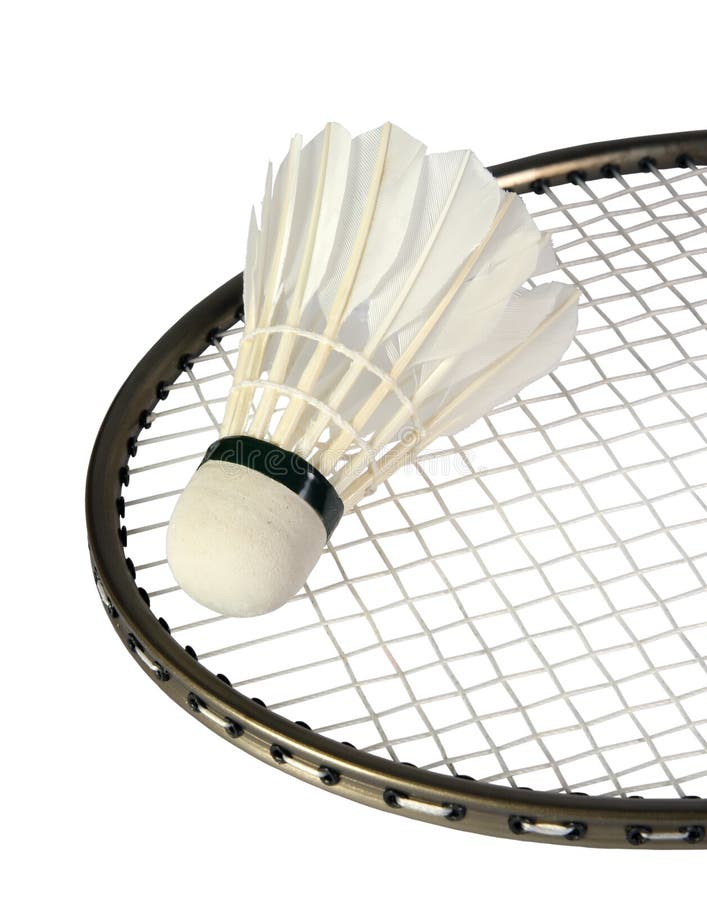 Badminton Racket and Shuttlecock Stock Photo - Image of exercise ...