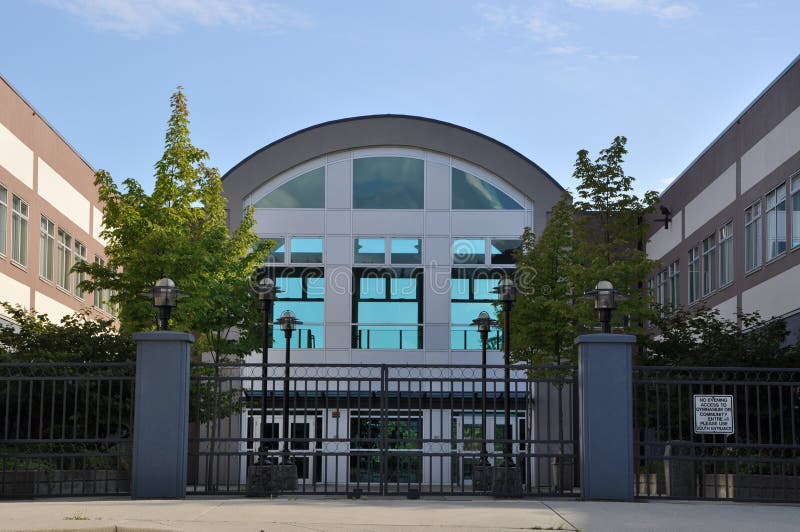 One side of building stock photo. Image of estate, canada - 16682130