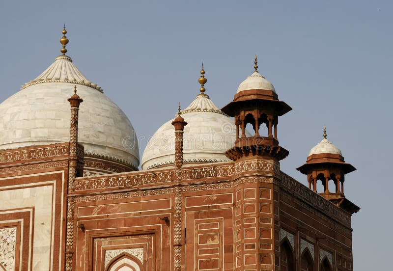 The Side Building in the Taj Mahal, India Stock Photo - Image of inlaid ...