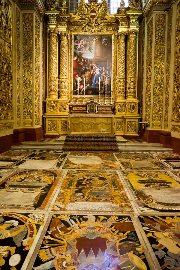 The Side Chapels with Altarpieces and Colorful Decorations in the Main ...