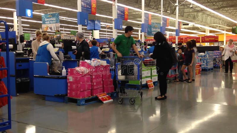 One Side of Check Out Counter Stock Footage - Video of checkout ...