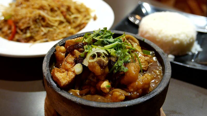 One Side of Dan Pot with Heavy Smoke Stock Footage - Video of noodle ...