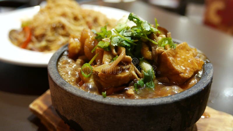 One Side of the Dan Pot with Heavy Smoke Inside a Chinese Restaurant ...