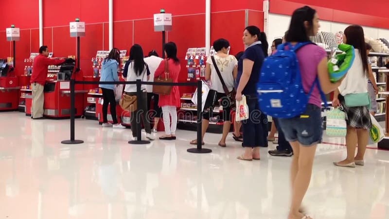 One Side of Check Out Counter Stock Video - Video of service, enjoyment ...