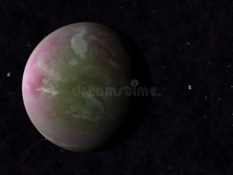 One Side Shadow of Planet. Cosmos Sky Backgrounds Stock Illustration ...